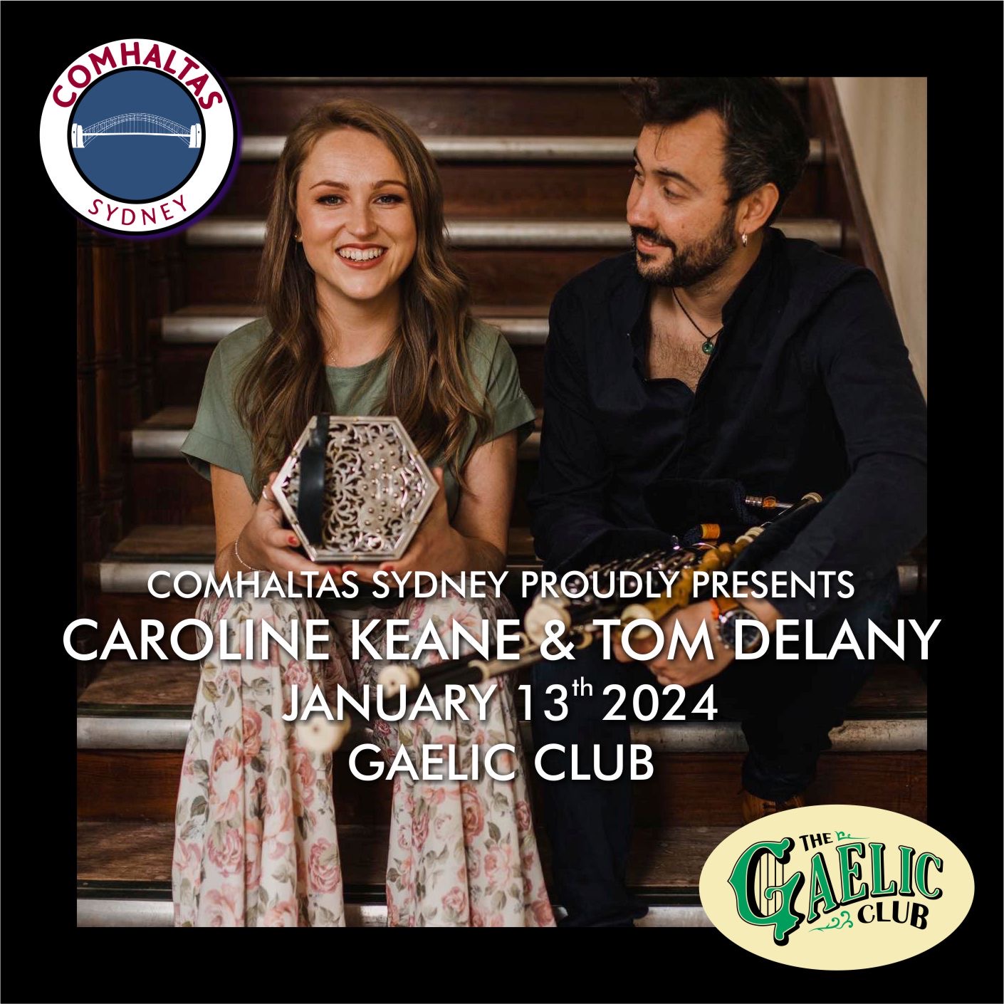 Caroline Keane & Tom Delany Concert - 13 January 2024 - The Gaelic Club ...