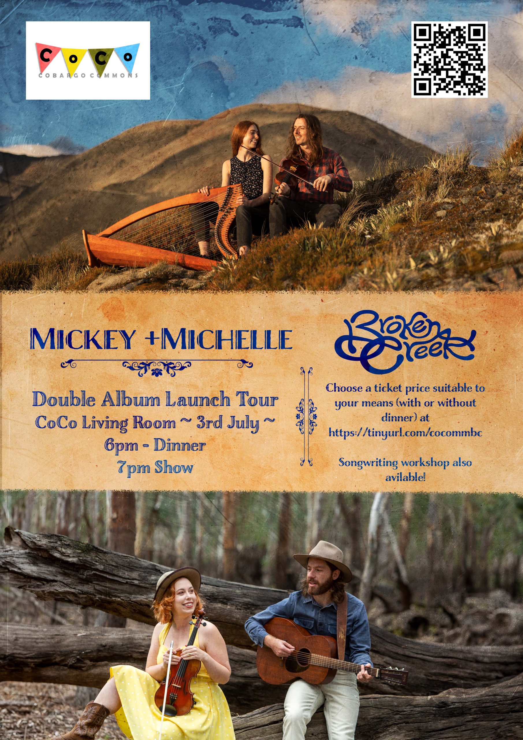 Mickey & Michelle and Broken Creek at CoCo Living Room | The Folk ...