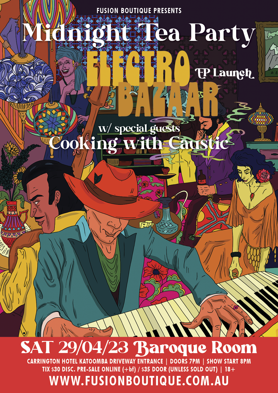 MIDNIGHT TEA PARTY ‘ELECTRO BAZAAR’ EP LAUNCH + Special Guests COOKING ...